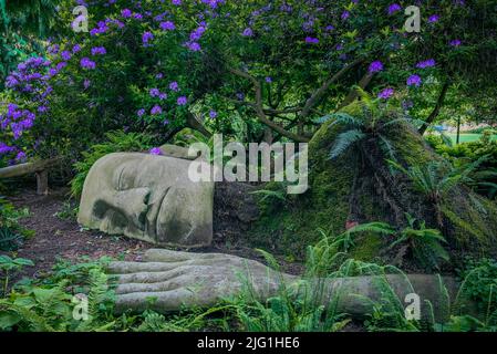 The Moss Lady, garden art installation, Beacon Hill Park, Victoria ...