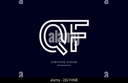 Alphabet Letters QF, FQ, Q or F Abstract Icon Logo Stock Vector Image ...