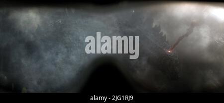 MONSTER SCENE, GODZILLA, 2014 Stock Photo - Alamy