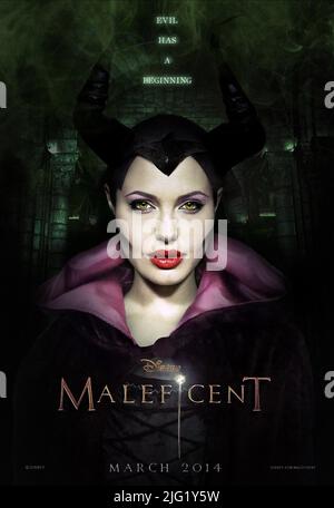 ANGELINA JOLIE POSTER, MALEFICENT, 2014 Stock Photo - Alamy