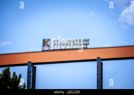 Picture of a sign with the logo of RB Kolubara on their main office in ...