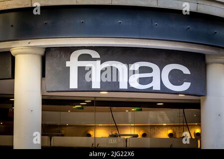 A picture of the Fnac sign Stock Photo - Alamy