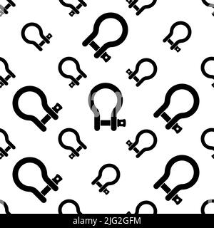 Shackle Icon, Gyve Icon, U Shaped Piece Of Metal With A Clevis Pin ...