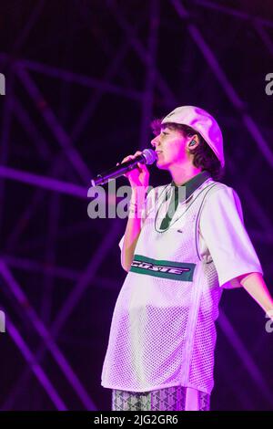 Roma, Italy. 06th July, 2022. Ariete (Arianna Del Giaccio) during ...