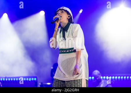 Roma, Italy. 06th July, 2022. Ariete (Arianna Del Giaccio) during ...