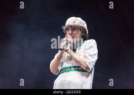 Roma, Italy. 06th July, 2022. Ariete (Arianna Del Giaccio) during ...