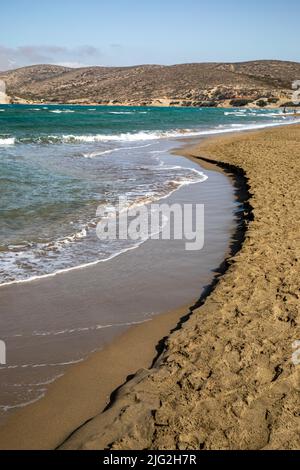 Macheria beach on Rhodos, Dodecanese, day time Stock Photo - Alamy