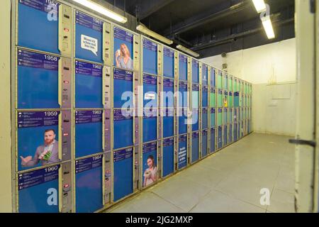 Schließfächer, Hauptbahnhof, Frankfurt am Main, Hessen, Deutschland ...