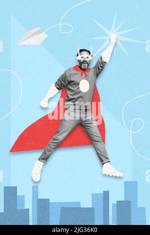 super power hero cartoon ready to punch. This guy in clipping path is ...
