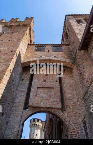Gradara Castle, Medieval Suburb, Marche, Italy, Europe Stock Photo - Alamy