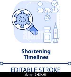 Shortening timelines concept icon Stock Vector Image & Art - Alamy