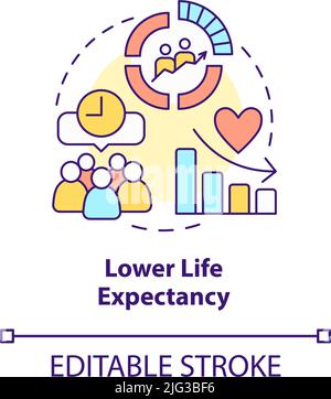 Life expectancy concept icon Stock Vector Image & Art - Alamy