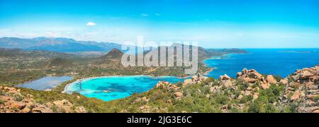 Astonishing view of Santa Giulia resort. Picturesque seascape of ...