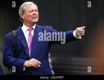 Trainer William Haggas on day three of Royal Ascot at Ascot Racecourse ...