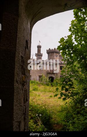 Gothic Revival Charleville Castle ruins in Tullamore, Ireland Stock ...