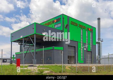 Boljevac, Serbia - June 12, 2022: New Green Energy Point Modern Bio ...