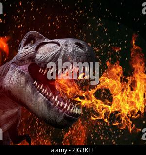 Tyrannosaurus rex with baby tyrannosaurus rex isolated on white ...