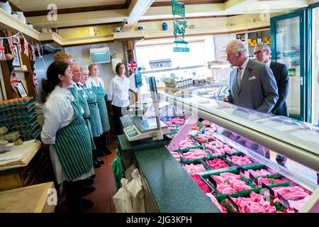 Rees town market Stock Photo - Alamy
