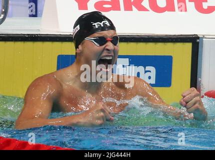 Justin Ress of USA Finale 50 M Backstroke Men during the 19th FINA ...