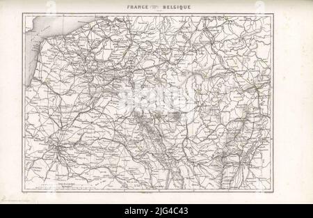General Map of the Campaign of 1815 Stock Photo - Alamy