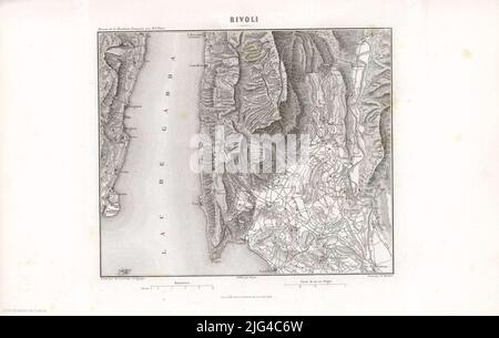 Rivoli: [Map of the Battle of]. Relief Stock Photo - Alamy
