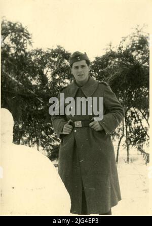 Portrait of Divisionary Soldier in Nevado Landscape. Touched with ...