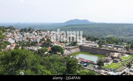 View of Sri Yoga Narashimha Temple on the Top of the Hill, Melukote ...