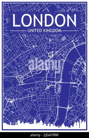 London cityscape line drawing vector. city scape sketch. sketch style ...