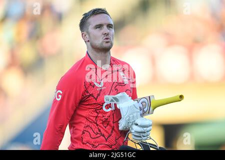 Jason Roy of England leaves the fields c Patel b Pandya Stock Photo - Alamy