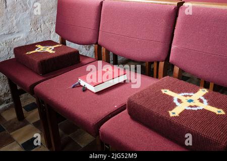 View in and around St Breaca Parish Church in Breage, Helston, Cornwall ...