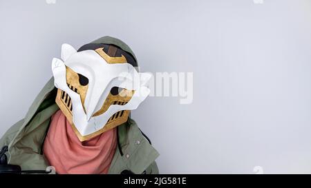Ekko Firelight masked man from Arcane Netflix TV series. Masked man is ...