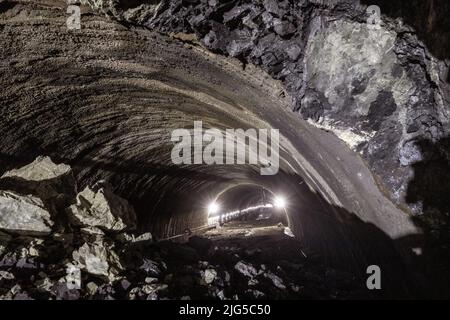 Transbaikal railway. Construction of the new Kerak Tunnel of the Trans ...