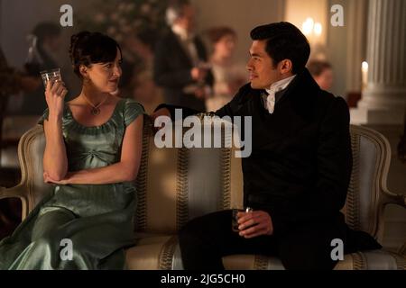 PERSUASION, from left: Dakota Johnson, as Anne Elliot, Richard E. Grant ...