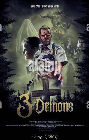 3 DEMONS, (aka THREE DEMONS), from left: Haley Heslip, Peter Tell, 2022 ...