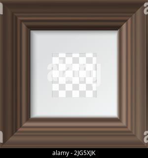 Thin wooden rectangular and square picture frames different sizes ...