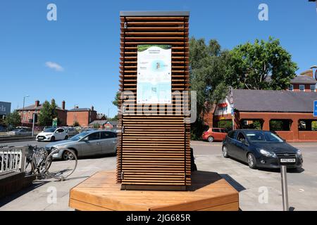 Moss filter installed in Hereford UK to help remove pollution from the ...