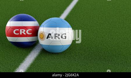 Costa Rica vs. Argentina Soccer Match - Leather balls in Costa Rica and ...