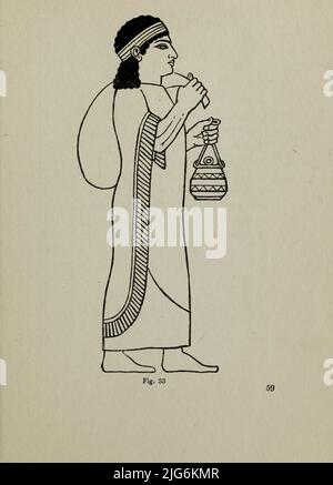 Ancient Egyptian costume. From left to right: woman and man in ordinary ...