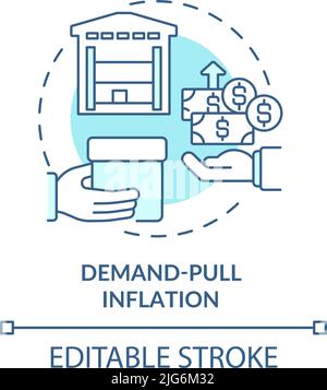 Demand pull inflation concept icon Stock Vector Image & Art - Alamy