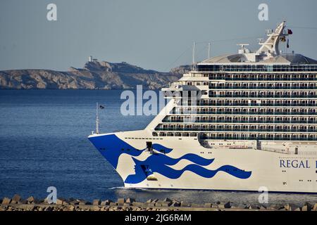 Marseille, France. 06th July, 2022. The Regal Princess Royal-class ...