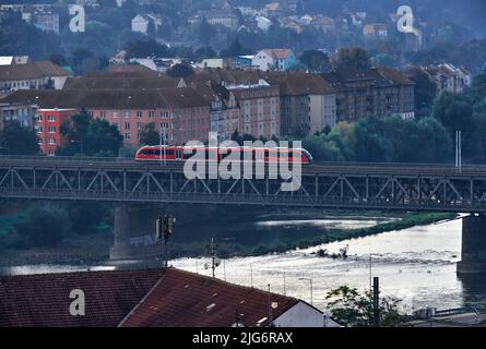 Aerial view on Usti-nad-Labem town, Czech republic Stock Photo - Alamy