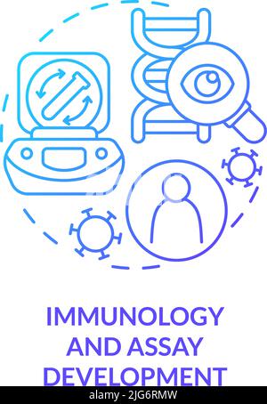 Immunology and assay development concept icon Stock Vector Image & Art ...