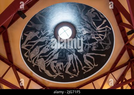 Ecuadorian painter Oswaldo Guayasamin's home was designed and built for ...