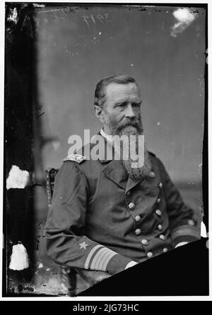 Portrait of Admiral John Worden of the U.S. Navy, featured in the Brady ...