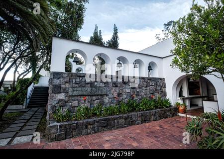 Ecuadorian painter Oswaldo Guayasamin's home was designed and built for ...