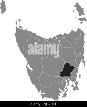 Southern Midlands (Tasmania) outline map set Stock Vector Image & Art ...