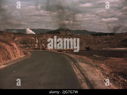 Image from 'The Copper-mining Industry,' detailing the copper mining ...