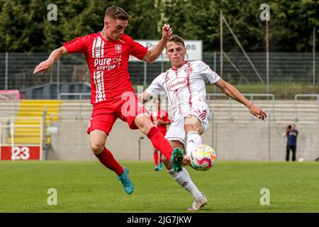 DUSSELDORF, GERMANY - JULY 8: Daan Rots of FC Twente during the ...