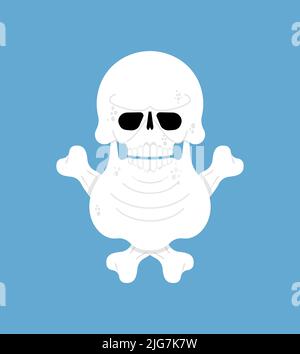 Fat skull. Thick skeleton head. Vector illustration Stock Vector Image ...