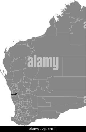 Topographic relief map of WESTERN AUSTRALIA Stock Vector Image & Art ...